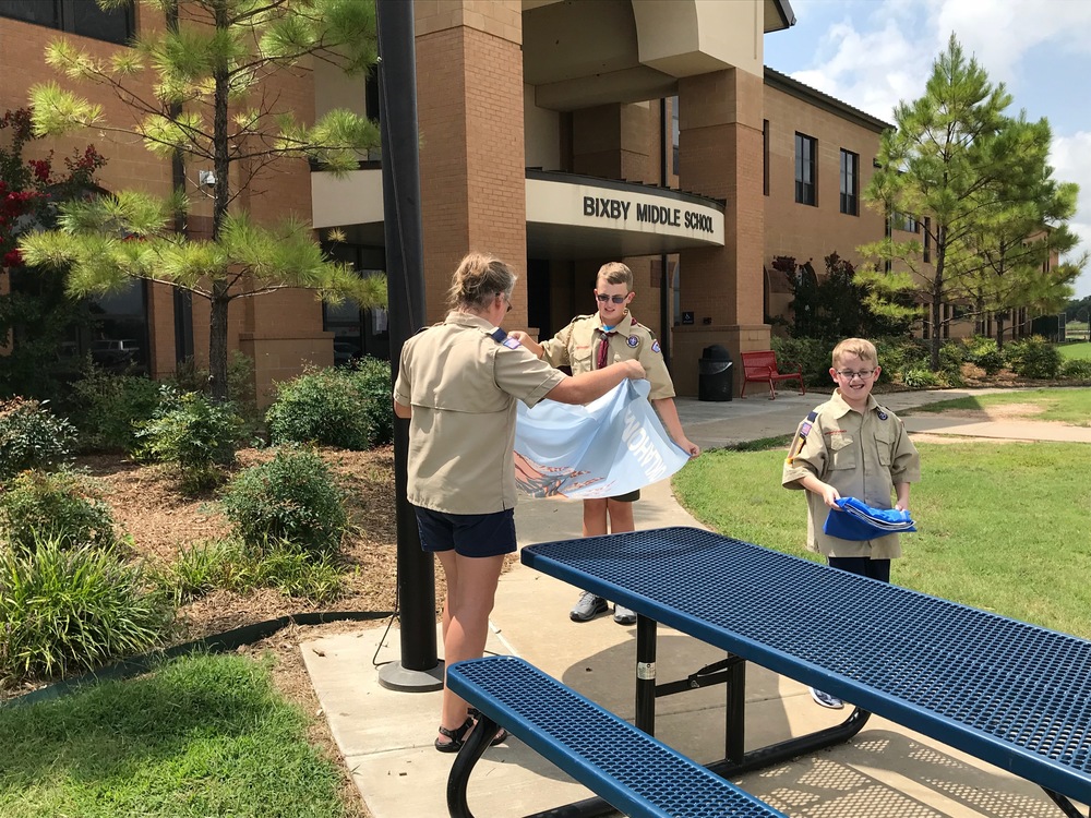 BMS Flag Retirement | Bixby Middle School